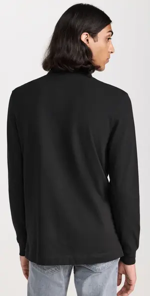 Lacoste Long Sleeve Stretch Cotton Paris Polo