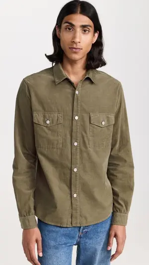 FRAME Double Pocket Micro Cord Shirt