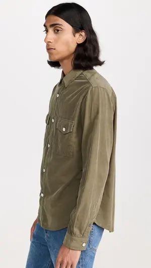 FRAME Double Pocket Micro Cord Shirt