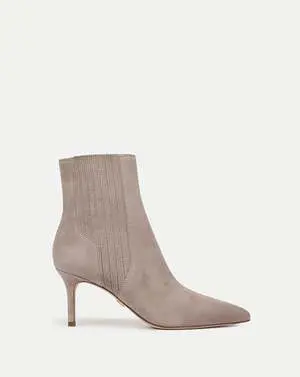 Veronica Beard Lisa Suede Ankle Boots - Bark