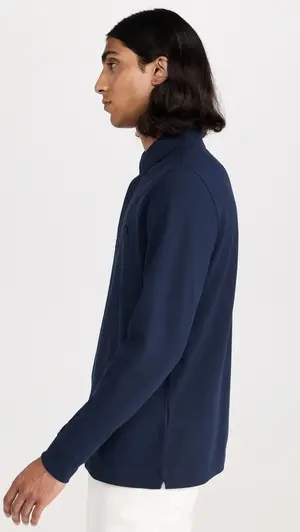 Lacoste Long Sleeve Stretch Cotton Paris Polo