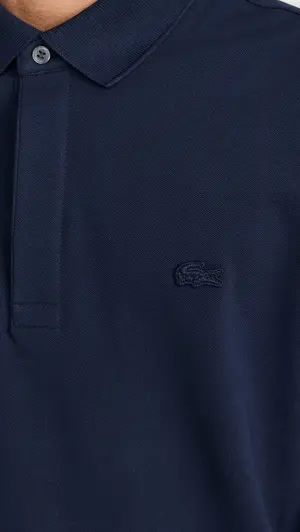 Lacoste Long Sleeve Stretch Cotton Paris Polo