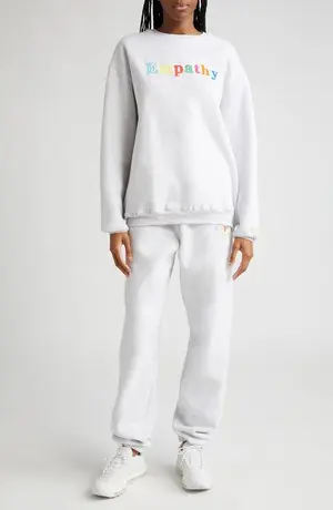 THE MAYFAIR GROUP Gender Inclusive Empathy Always Embroidered Crewneck Sweatshirt