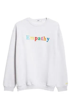 THE MAYFAIR GROUP Gender Inclusive Empathy Always Embroidered Crewneck Sweatshirt