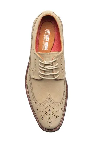 STACY ADAMS Marligan Suede Longwing Derby - Sand
