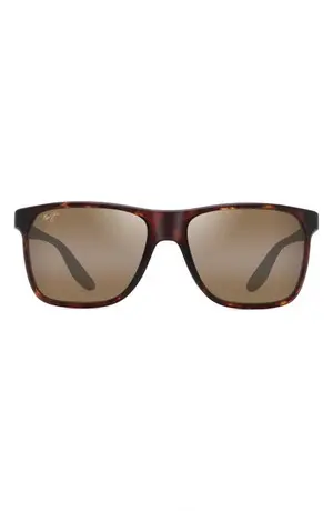 Maui Jim Pailolo Rectangle Sunglasses - Matte Tortoise