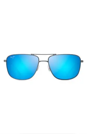 Maui Jim Mikioi 54mm Polarizedplus2® Aviator Sunglasses - Dove Grey