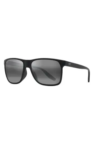 Maui Jim Pailolo Rectangular Sunglasses - Black