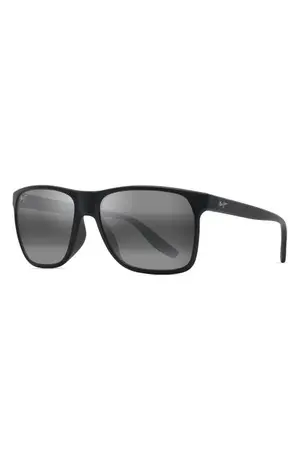 Maui Jim Pailolo Rectangular Sunglasses - Black