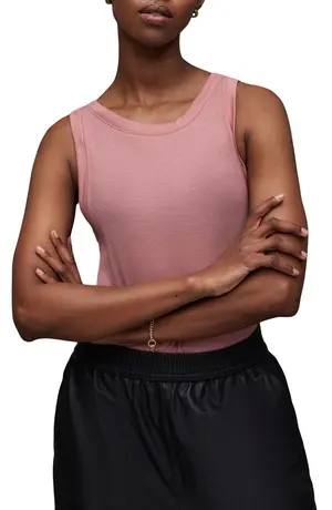 ALLSAINTS Rina Rib Tank Soft Pink