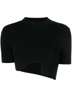 Christopher Esber Maparadita Asymmetric Ribbed Top
