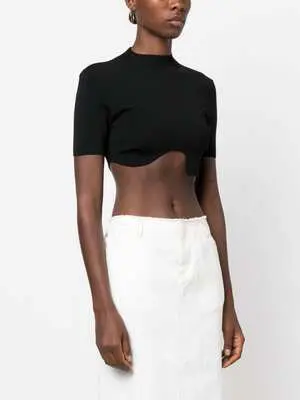 Christopher Esber Maparadita Asymmetric Ribbed Top