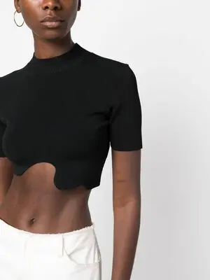 Christopher Esber Maparadita Asymmetric Ribbed Top