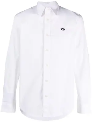 DIESEL® S-benny-a Logo-appliqué Shirt - White