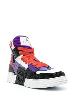 Philipp Plein Phantom Skull & Bones Hi-top Sneakers