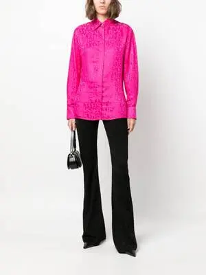 Versace Greca Knit Flared Trousers