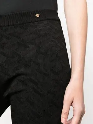 Versace Greca Knit Flared Trousers
