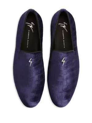 GIUSEPPE ZANOTTI G-flash Crocodile-effect Loafers
