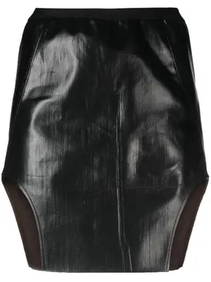 Rick Owens High-waist Above-knee Skirt - Black