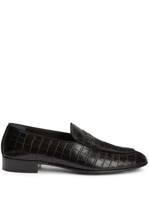 Men's Crocodile Effect Loafers