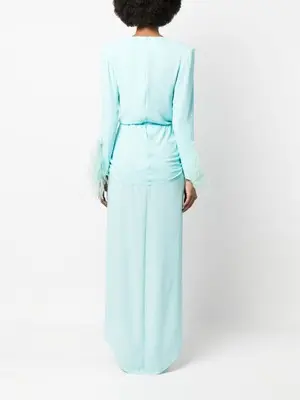Nervi Ada Plunge-neck Gown