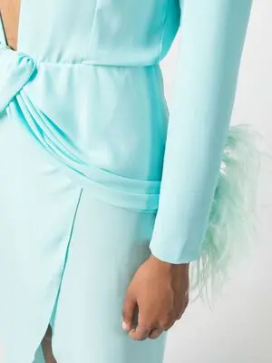 Nervi Ada Plunge-neck Gown