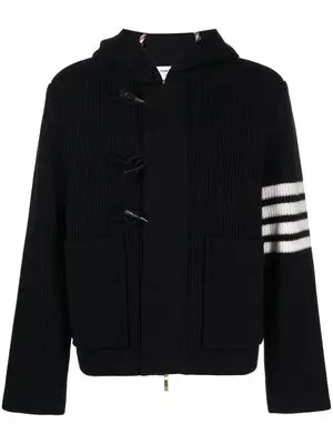 Thom Browne Virgin-wool Hooded Duffle Jacket