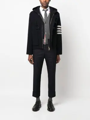 Thom Browne Virgin-wool Hooded Duffle Jacket