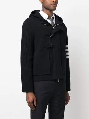 Thom Browne Virgin-wool Hooded Duffle Jacket