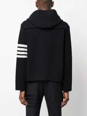 Thom Browne Virgin-wool Hooded Duffle Jacket
