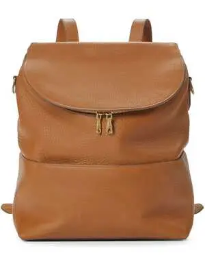 Shinola The Convertible Grained-leather Backpack - Brown