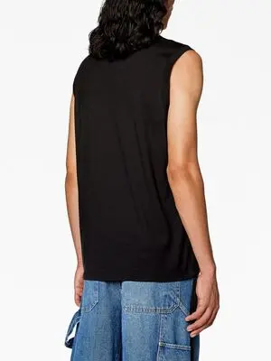DIESEL® T-isco-div Cotton Tank Top - Black