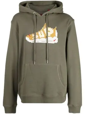 MOSTLY HEARD RARELY SEEN Sneaker-print Cotton Hoodie - Green