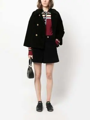 Red Valentino High-waisted Corduroy Shorts