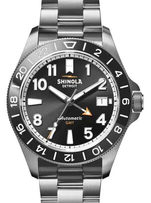 Shinola The Monster Gmt 40mm Bracelet Watch