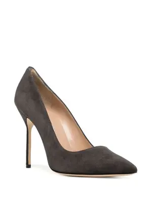 Manolo Blahnik Bb 100mm Suede Pumps