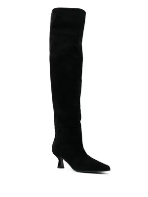 3JUIN Knee-length Leather Boots