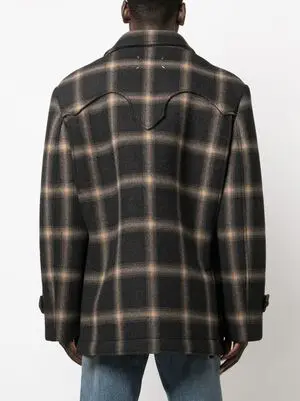 MAISON MARGIELA X Pendleton Checked Wool Coat