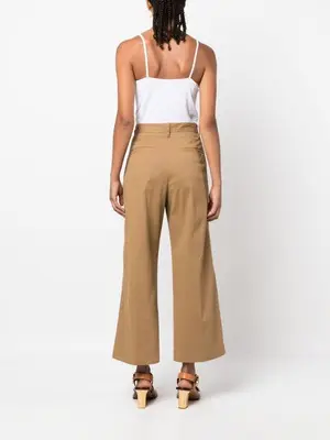 Polo Ralph Lauren High-waisted Cropped Trousers