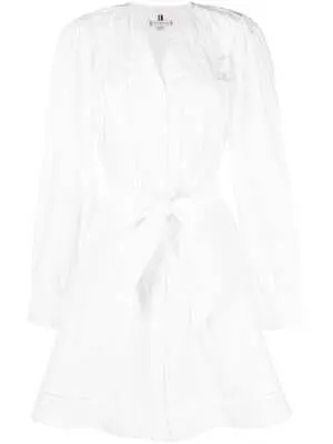 Tommy Hilfiger Ladder-lace Cotton Short Shirt Dress - White