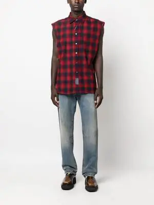 MAISON MARGIELA Distressed Straight-leg Jeans - Blue