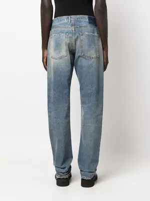 MAISON MARGIELA Distressed Straight-leg Jeans - Blue