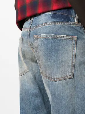 MAISON MARGIELA Distressed Straight-leg Jeans - Blue