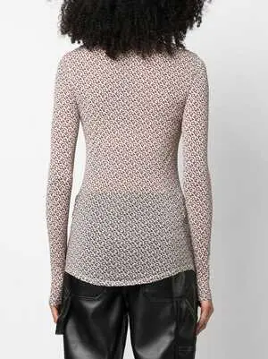 Pinko Logo-print Semi-sheer Sweatshirt