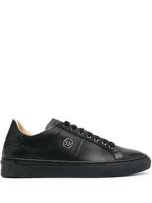 Philipp Plein Logo-plaque Leather Sneakers