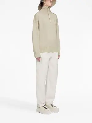JIL SANDER High-waisted Wide-leg Jeans