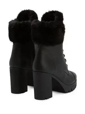 GIUSEPPE ZANOTTI 90mm Moyra Leather Boots - Black