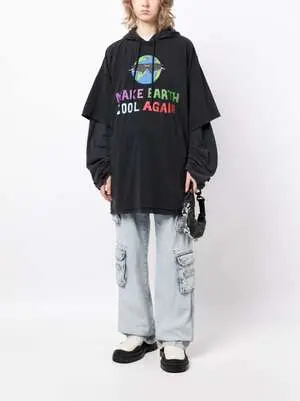 Vetements Cool Earth Cotton Hoodie