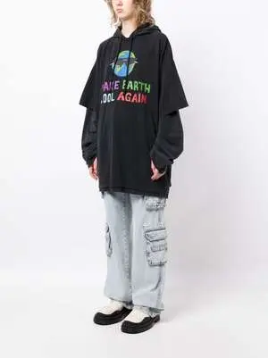 Vetements Cool Earth Cotton Hoodie