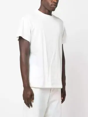 JIL SANDER Logo-patch Organic-cotton T-shirt - Neutrals
